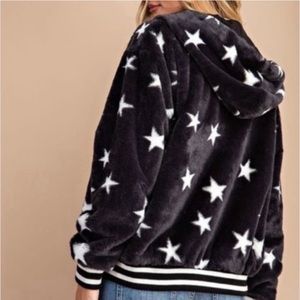 eesome | Jackets & Coats | Hooded Bomber Jacket Size Sm Brand New ...